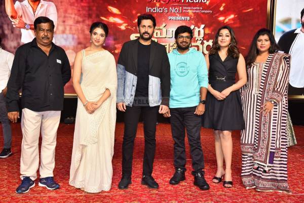 Macherla Niyojakavargam Trailer Launch Event Stills Set2 - Telugu360